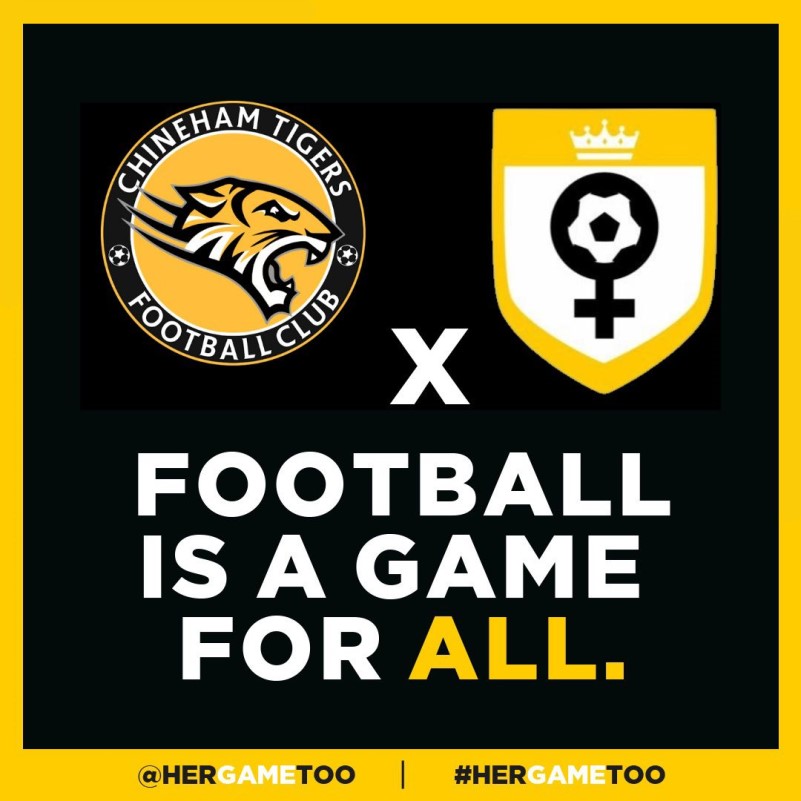 Chineham Tigers Partner with #HERGAMETOO - Chineham Tigers Football Club